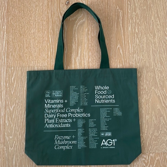 ag1 | Bags | New Athletic Greens Ag Tote | Poshmark
